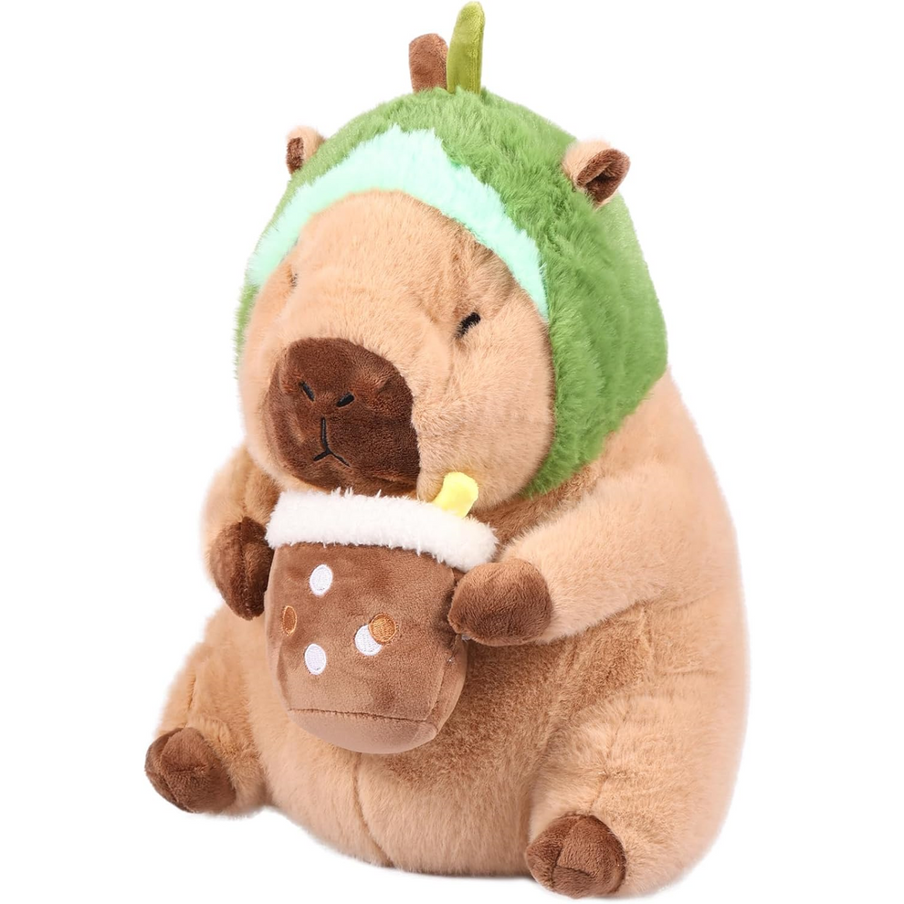 Capybara Wearing Avocado Hat Plush Toy – My Onesie