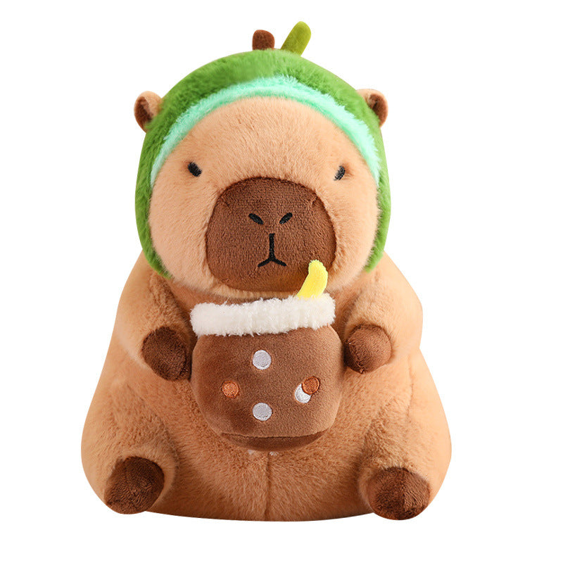 Capybara Wearing Avocado Hat Plush Toy – My Onesie