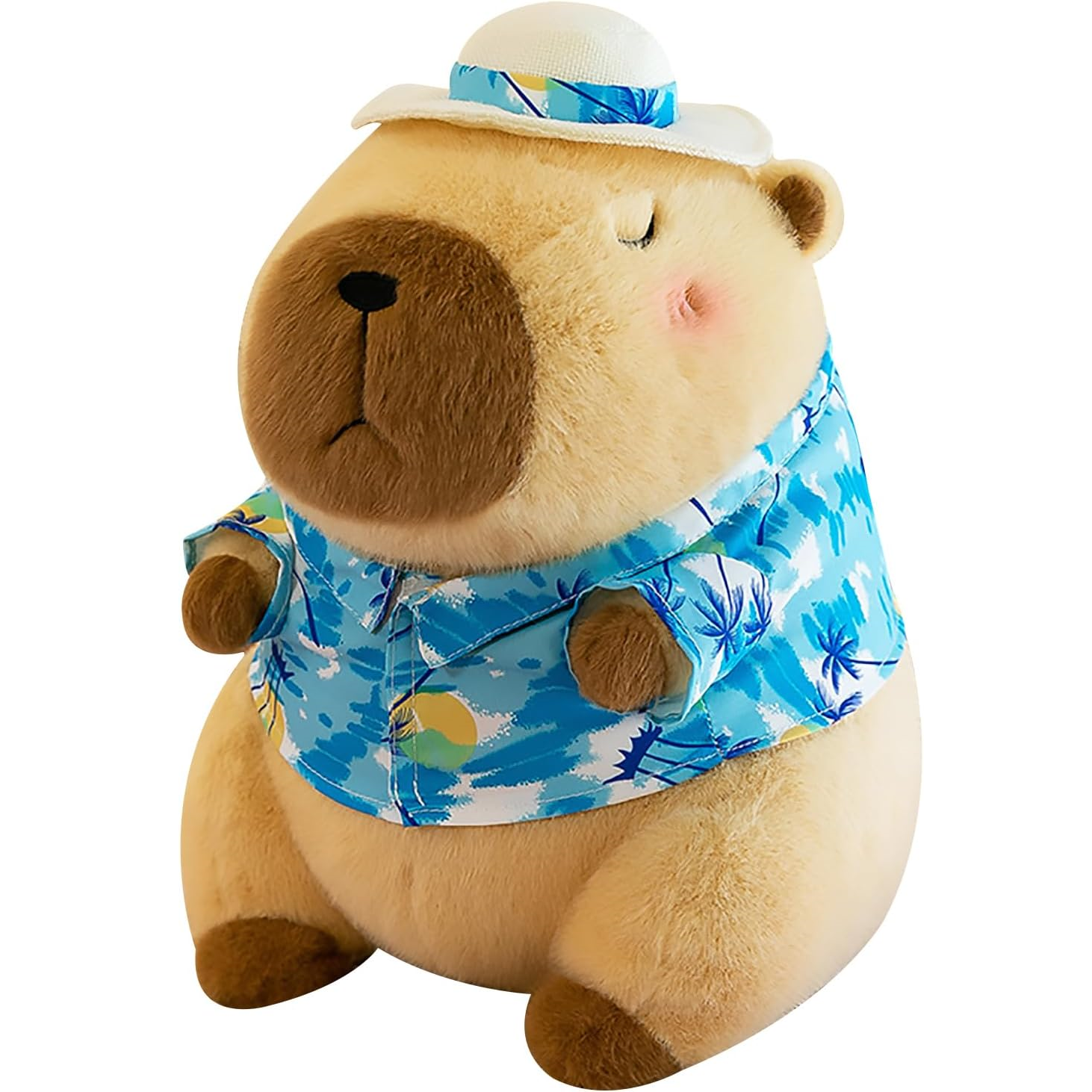 Capybara Wearing Blue Hawaiian Shirt Plush Toy – My Onesie