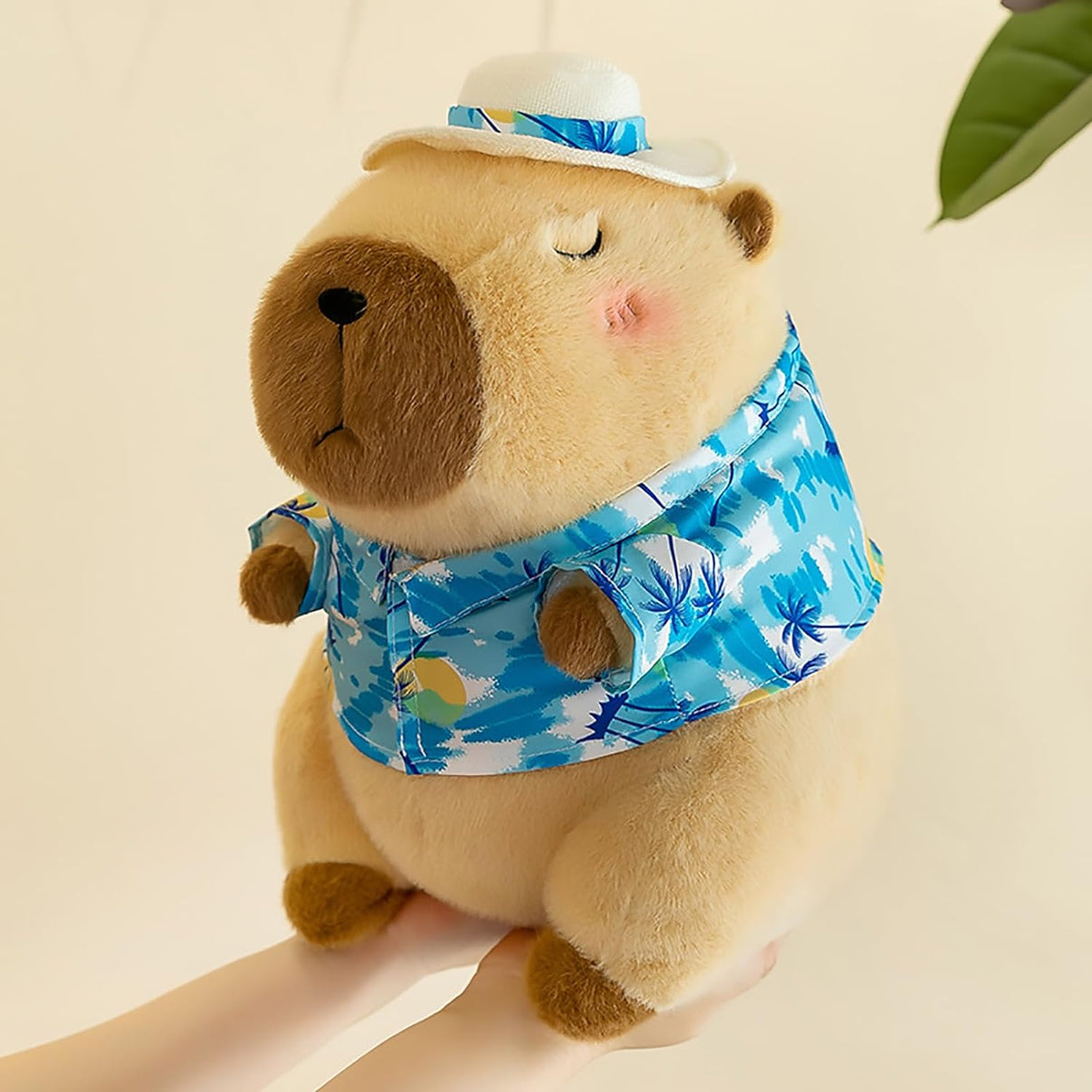 Capybara Wearing Blue Hawaiian Shirt Plush Toy – My Onesie