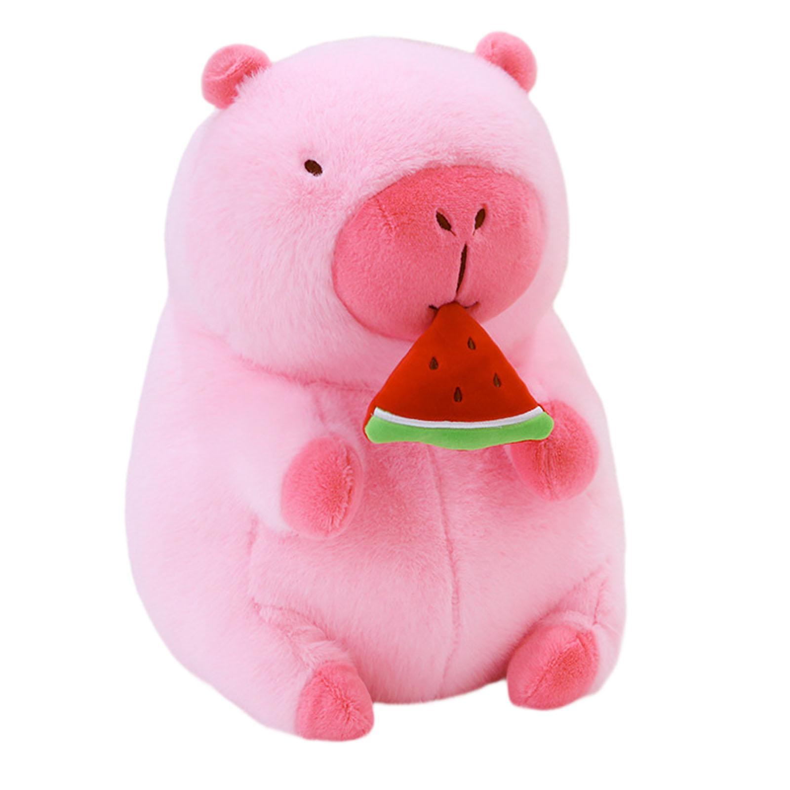 Capybara Eating Watermelon Plush Toy – My Onesie